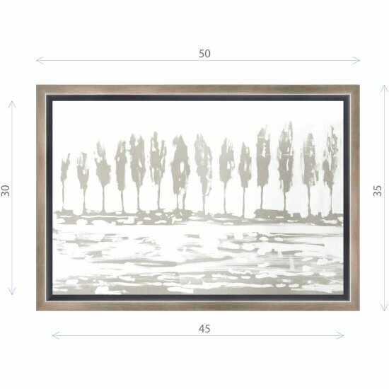 Картина Декор Депо Константина Малютина Вдоль дороги Матовый холст в раме 35х50 см