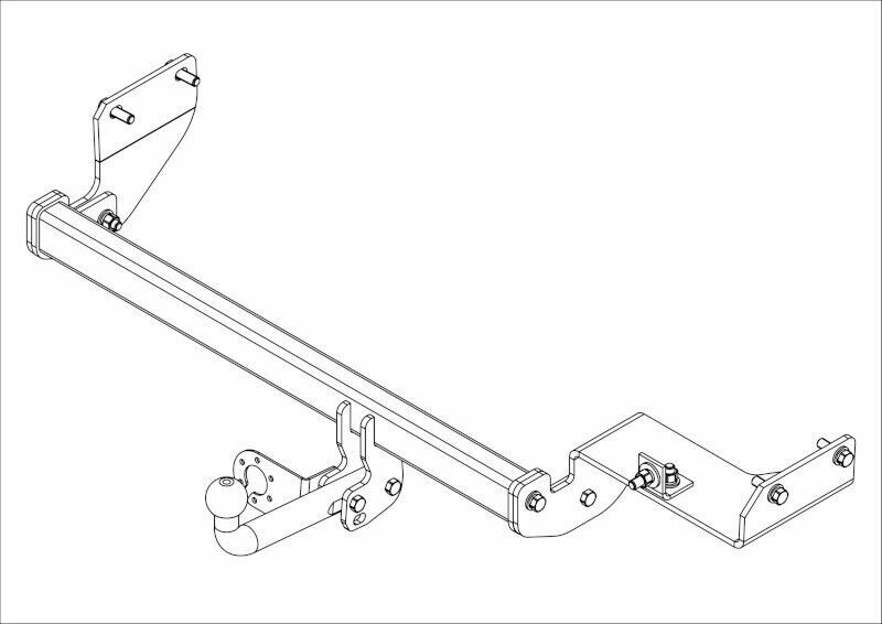 Фаркоп AvtoS для KIA Rio X-Line 2017 с универсальной электрикой Smart(блок) и сертификатом в комплекте, арт.(KI 35+smart)