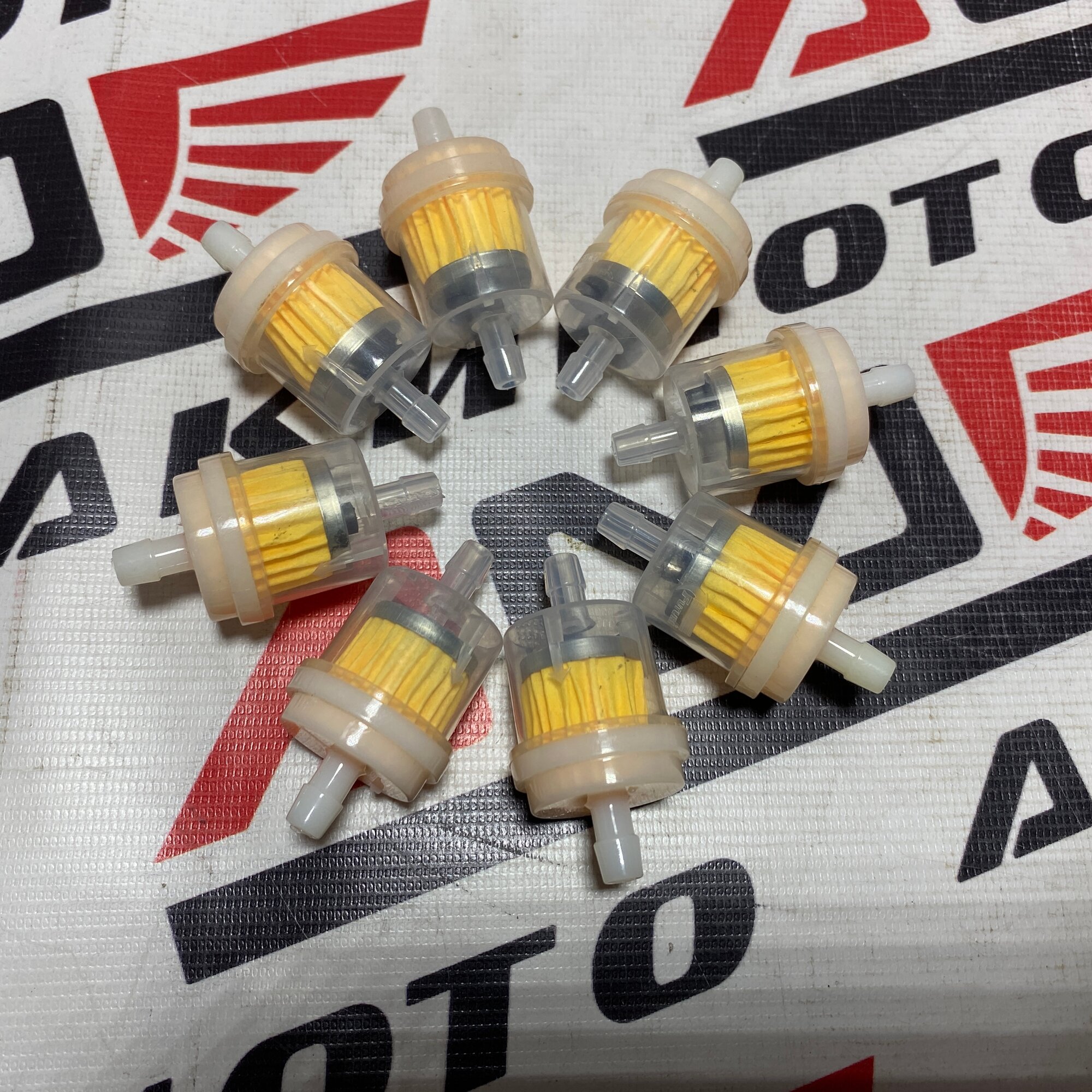 Фильтр топливный универсальный с магнитом (8шт)