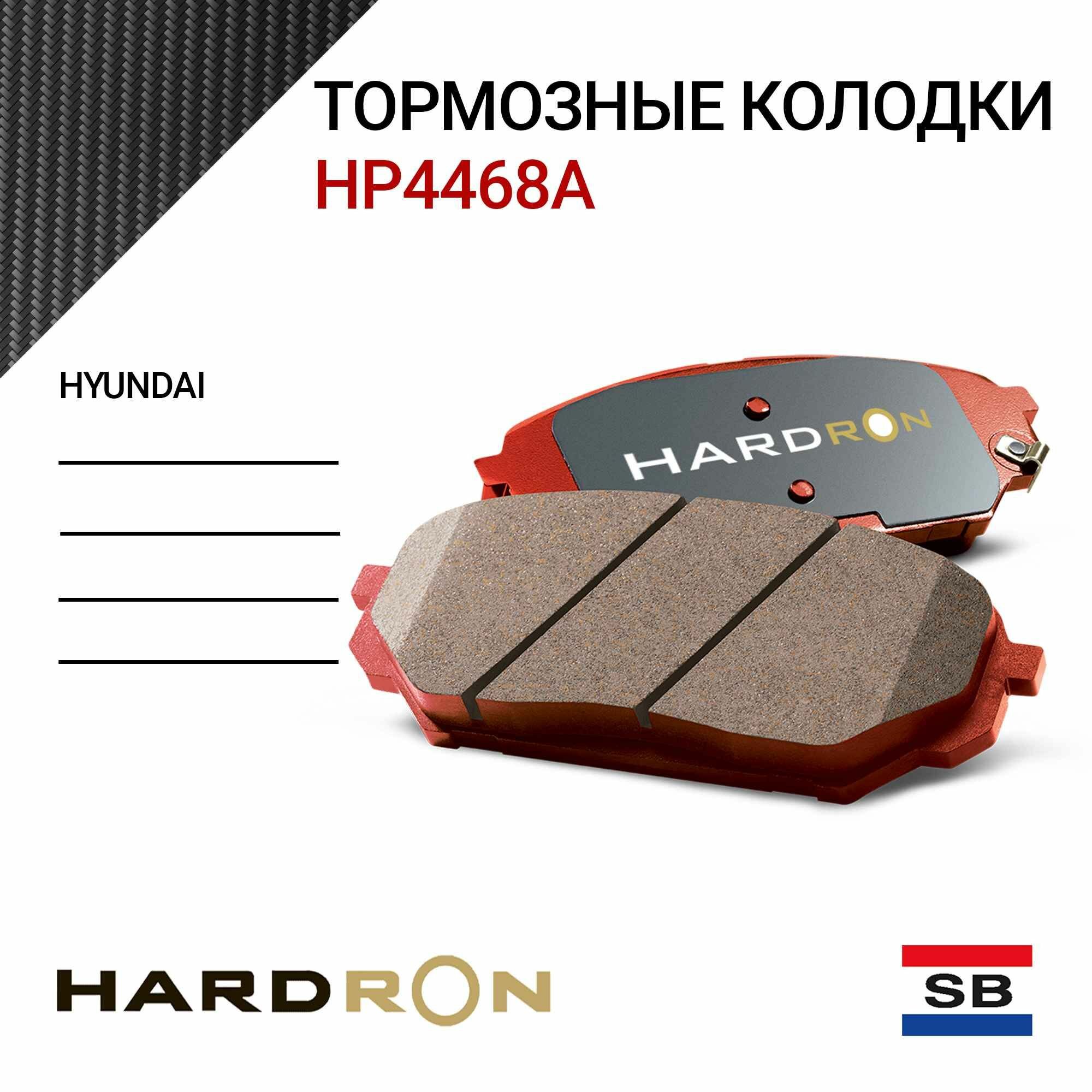 Колодки тормозные передние HARDRONE HP4468A