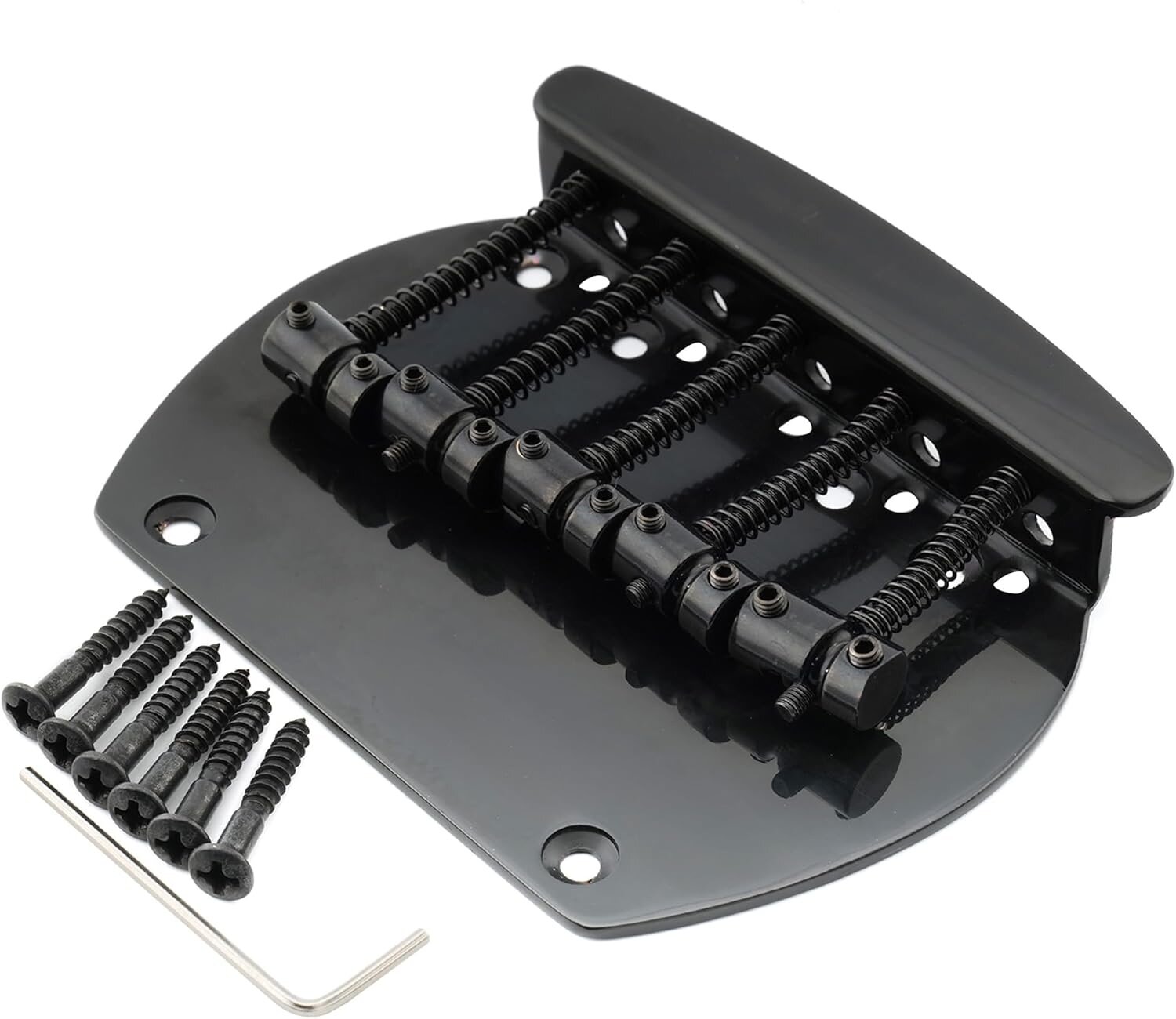 Бридж для 5-струнной бас-гитары Musiclily MX2825BK, черный
