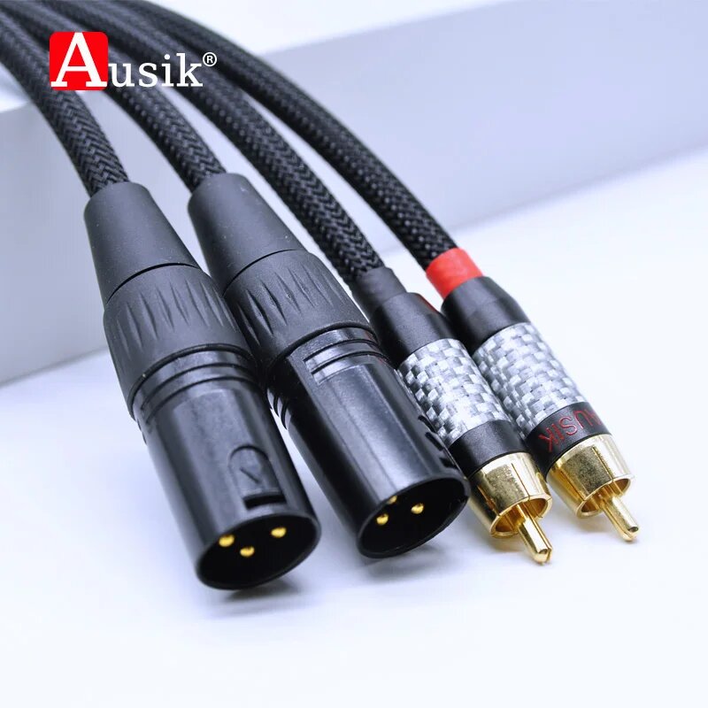 Аудио кабель RCA-XLR Canare 0.5-5 м Ausik AS008 1 м