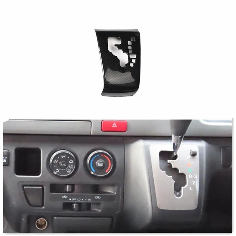 Для TOYOTA HIACE 200) 2014-2018, автомобильные аксессуары, внутренняя панель приборной панели, наклейка, крышка дверной ручки, литье, отделка AT