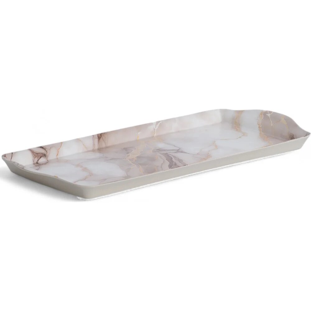 Поднос прямоугольный DOMENIK MARBEL 38x17 см DMT507