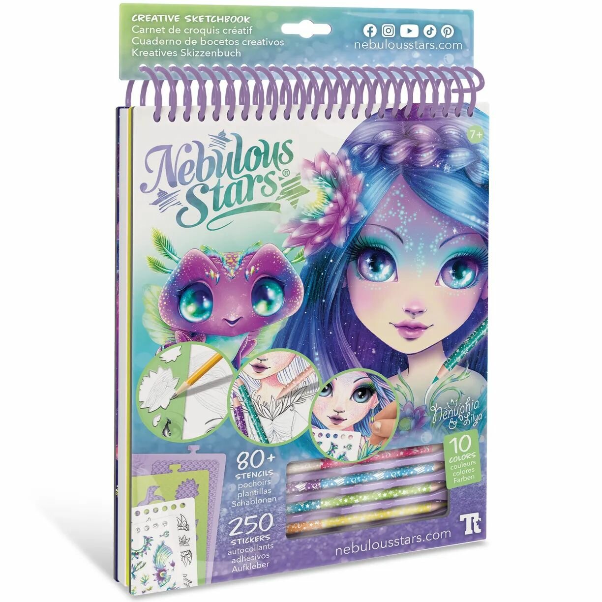 Набор для творчества Nebulous Stars Раскраска для девочек серия Nenuphia