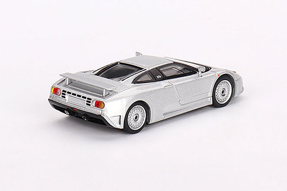 Модель коллекционная MINI GT Bugatti EB110 gt 1995 silver (длина модели 6-10 см) — фото 1