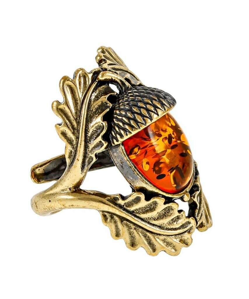 Кольцо, янтарь