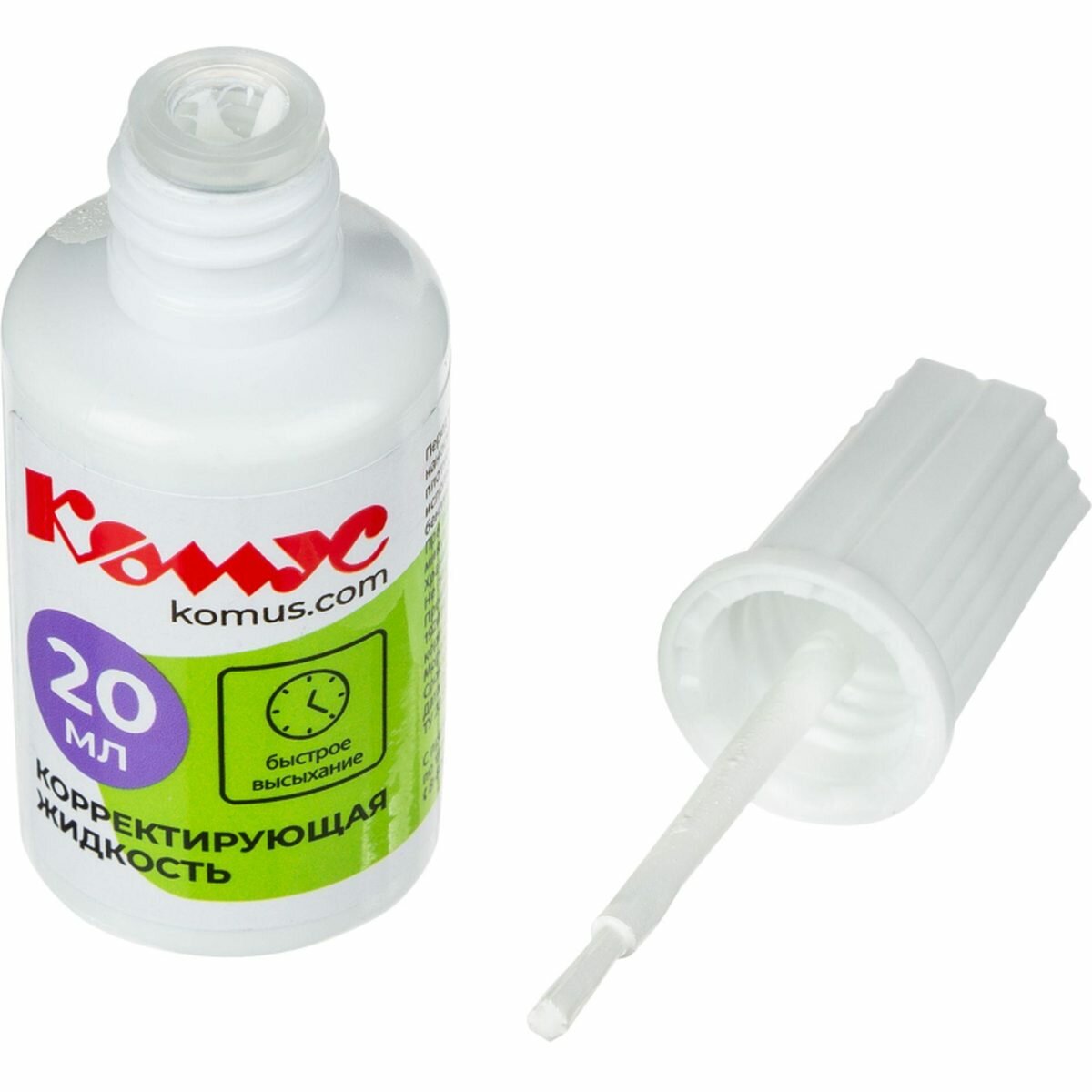 Корректирующая жидкость Комус, 20мл, быстросохнущая (159325), 10шт.