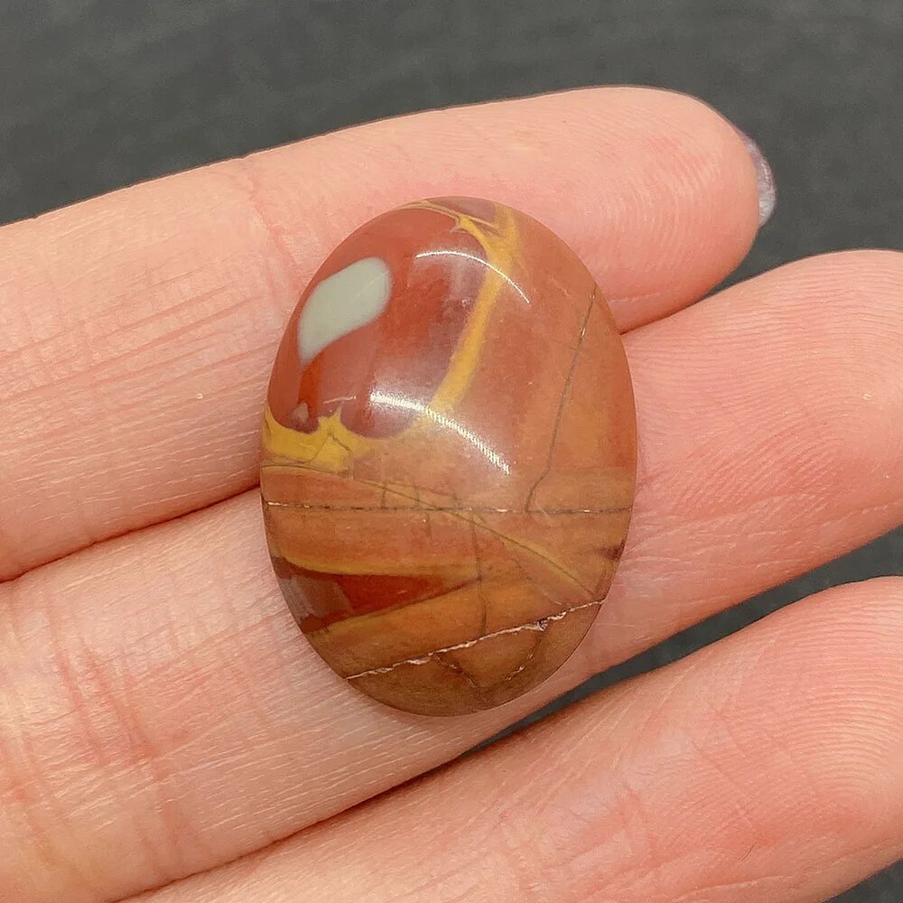 Бусины из натурального камня 1 шт. Red Jasper
