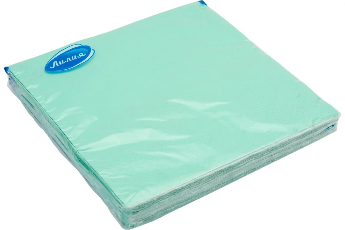 Лилия 841 салфетки бумажные 33x33 бирюзовый 2 слоя 20 листов для сервировки стола