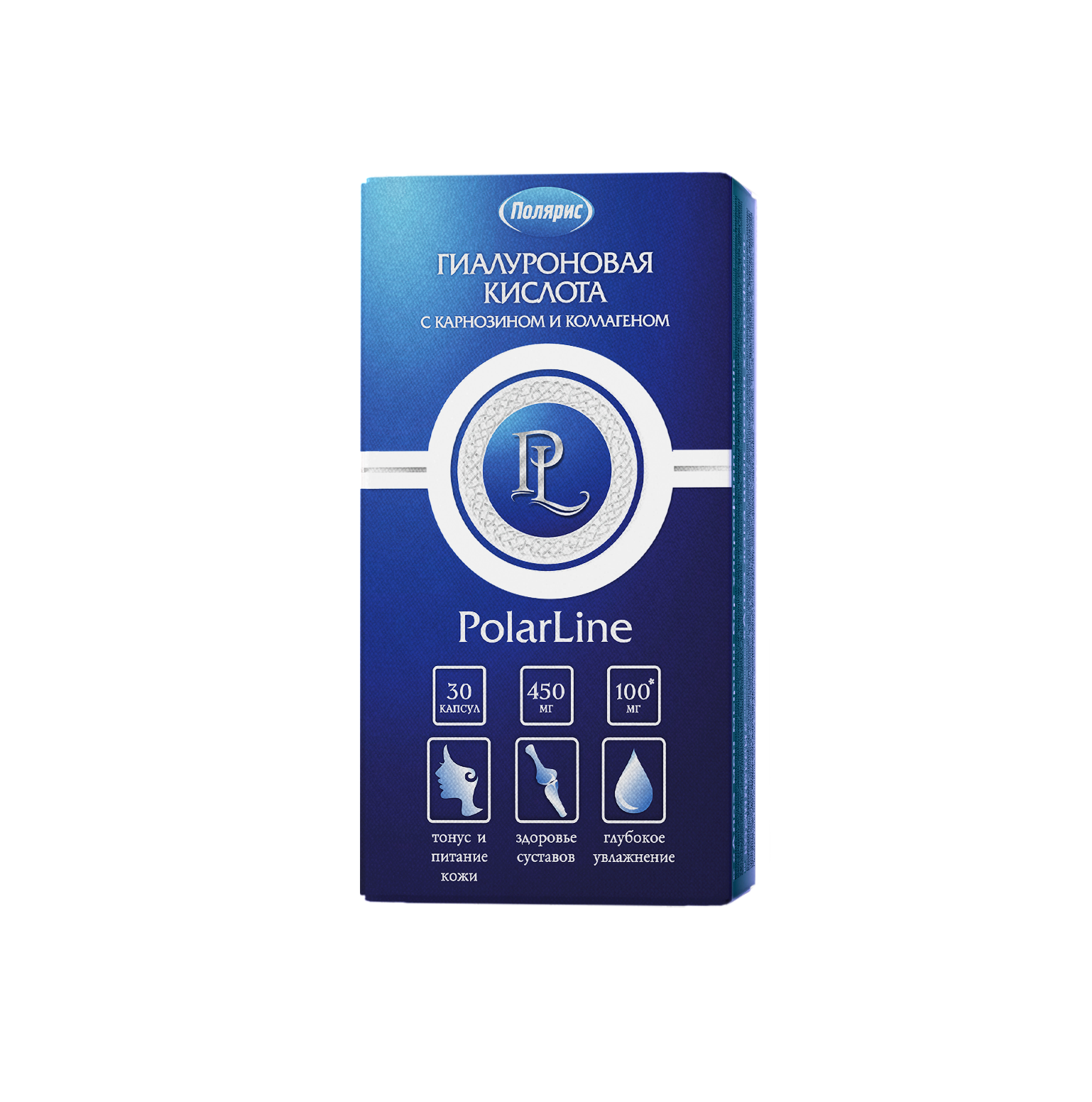Гиалуроновая кислота с карнозином и коллагеном №30 капс массой 450мг Полярис