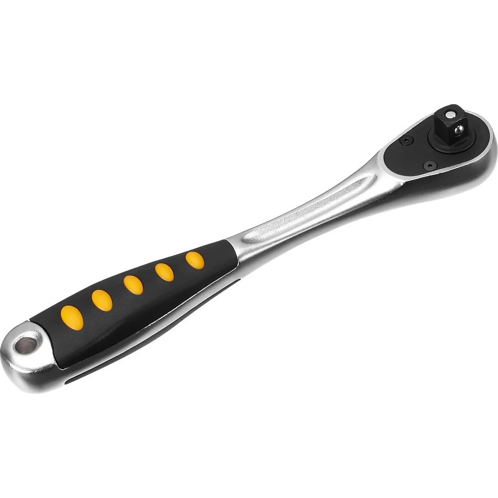 Трещотка Inforce 3/8" DR количество зубьев 72 шт, сталь Cr-V, длина 200мм, 06-05-110 для распределения смазки — фото 1