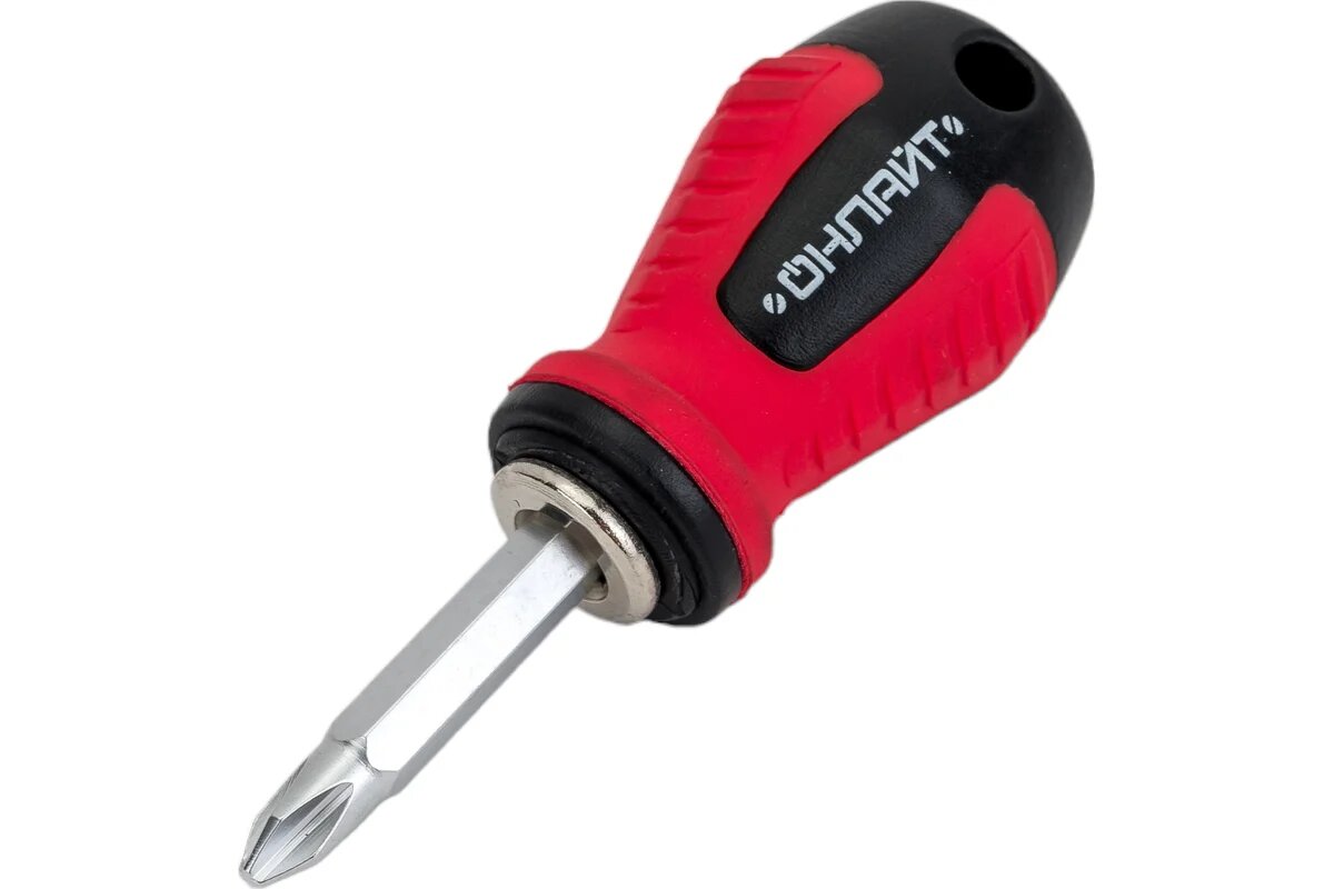 Онлайт Отвертка двусторонняя OHT-OT02-DS-PH2-SL6-40 для точной сборки электроники, PH2/SL6