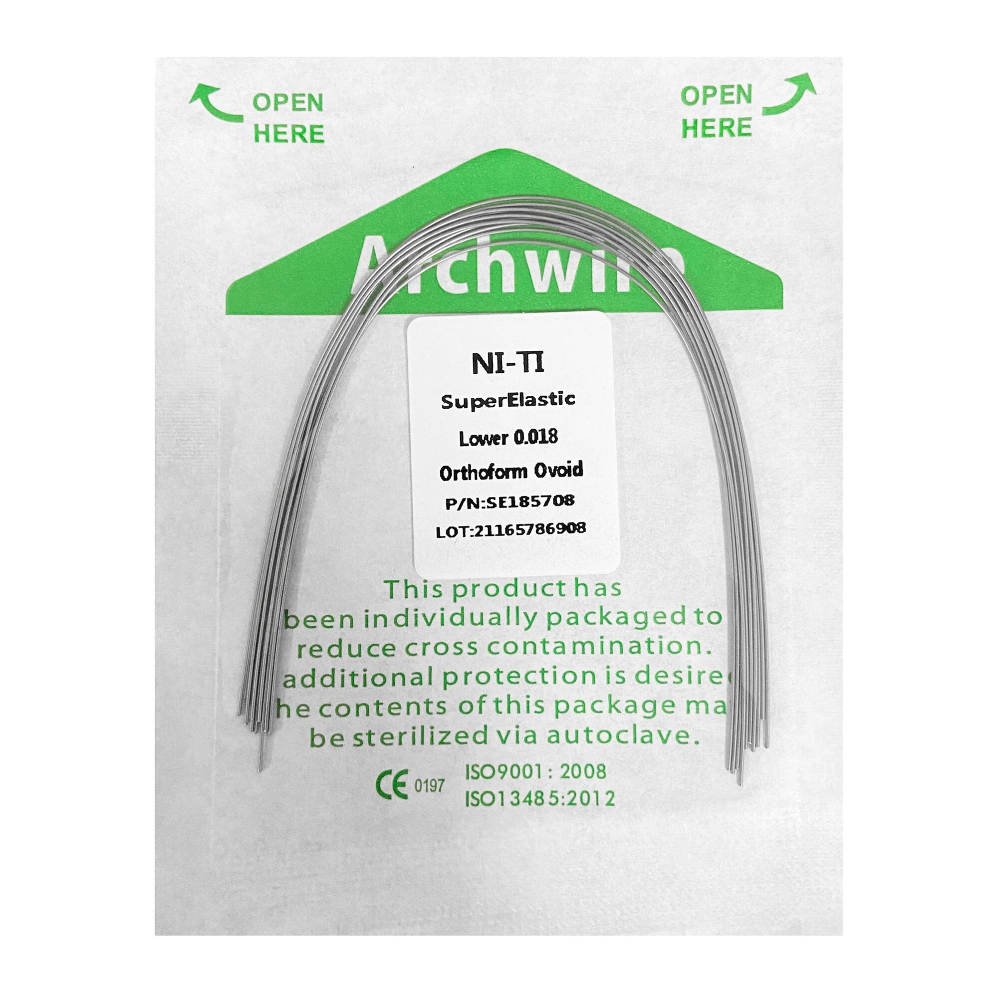 Ортодонтические провода Niti Well CK Ovoid 018 Lower