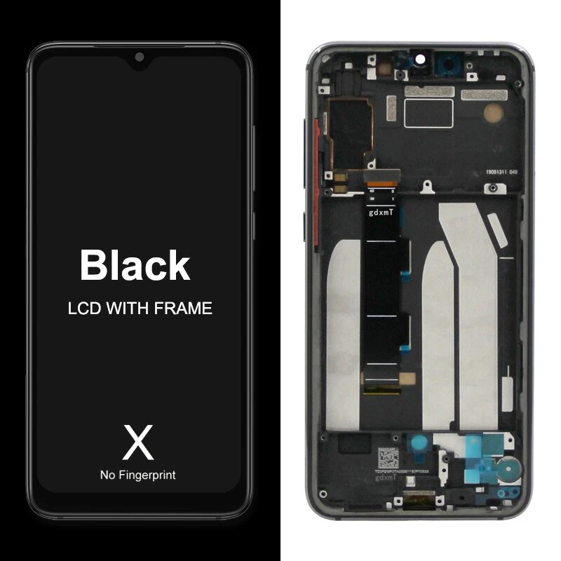 Замена экрана дисплея Mi 9 SE 5,97 дюйма, для Xiaomi Mi 9 SE, цифровой сенсорный TFT Black Frame