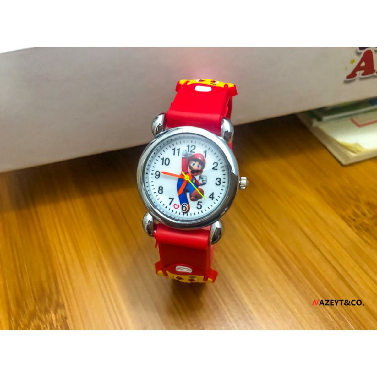 Super Mario Bros Аниме Часы 3D Силиконовые Детские Мультяшные Часы Кварцевые Электронные Часы для Детей Начальной Школы