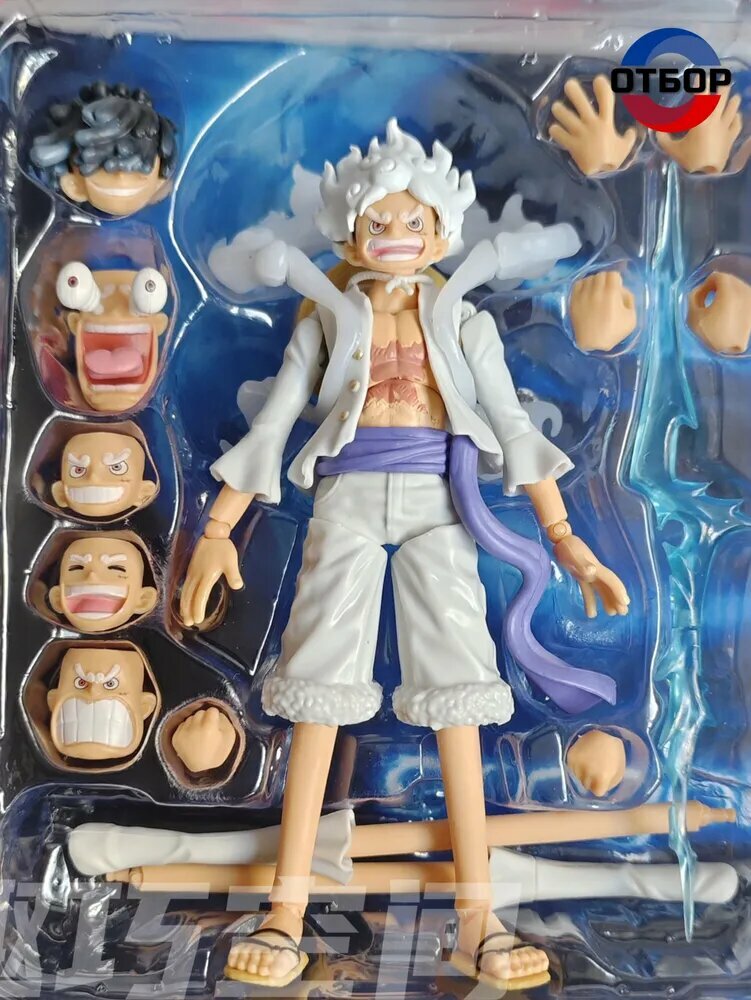 Фигурка Ван Пис Ника Луффи / One Piece Nika Luffy подвижная фигурка (16cm)