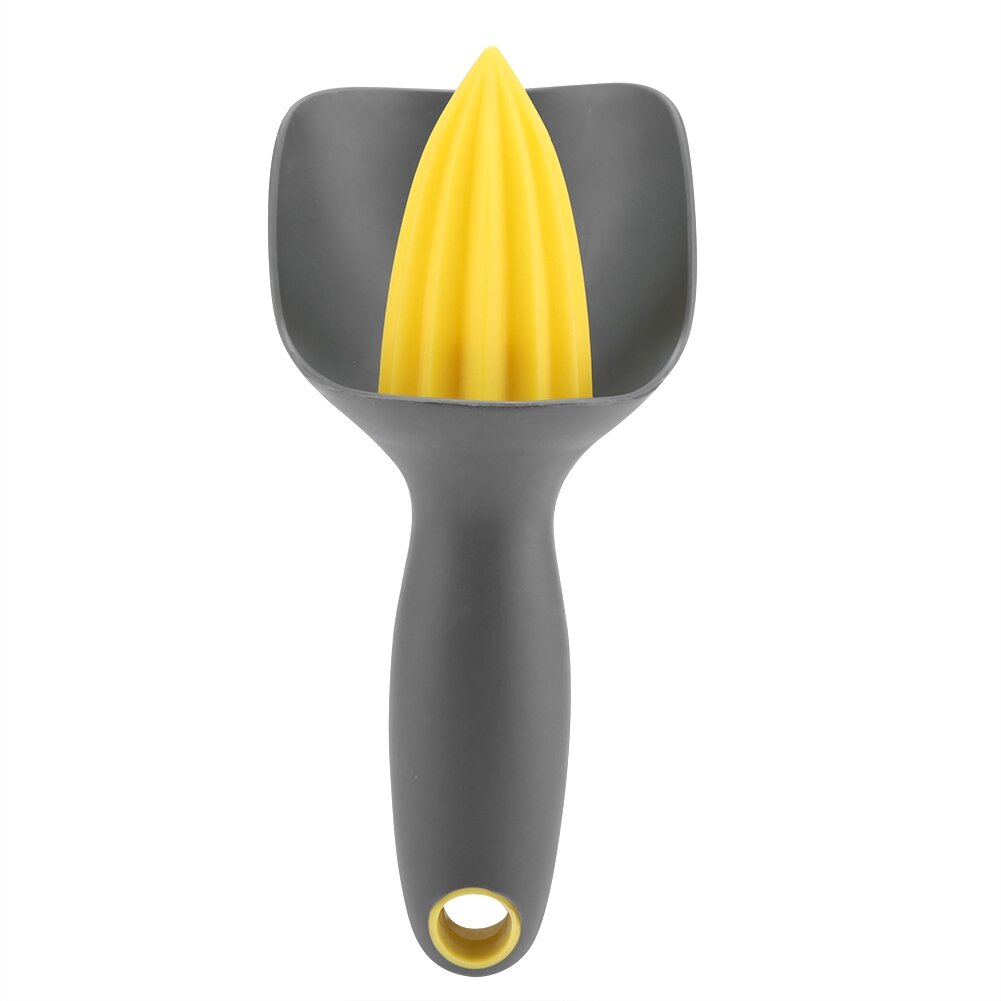 Ergonomic Manual Mini Lemon Squeezer Juicer for Lime Orange (Black)
