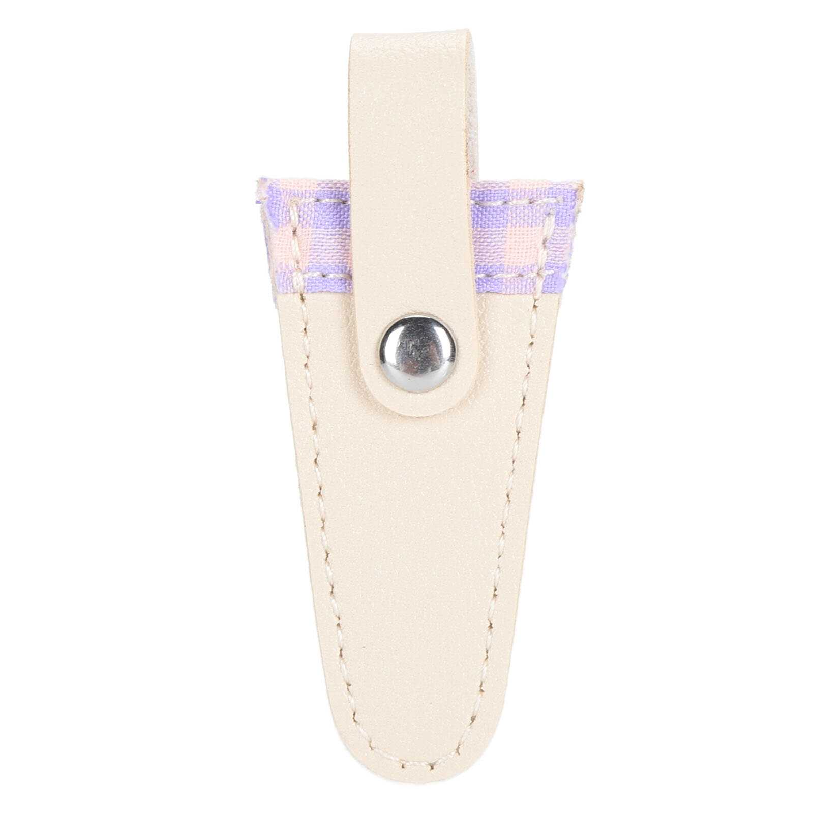 Sewing Scissors Sheath Protective PU Leather Cover Protector Embroidery for Quilting Pink Purple (White Cover)