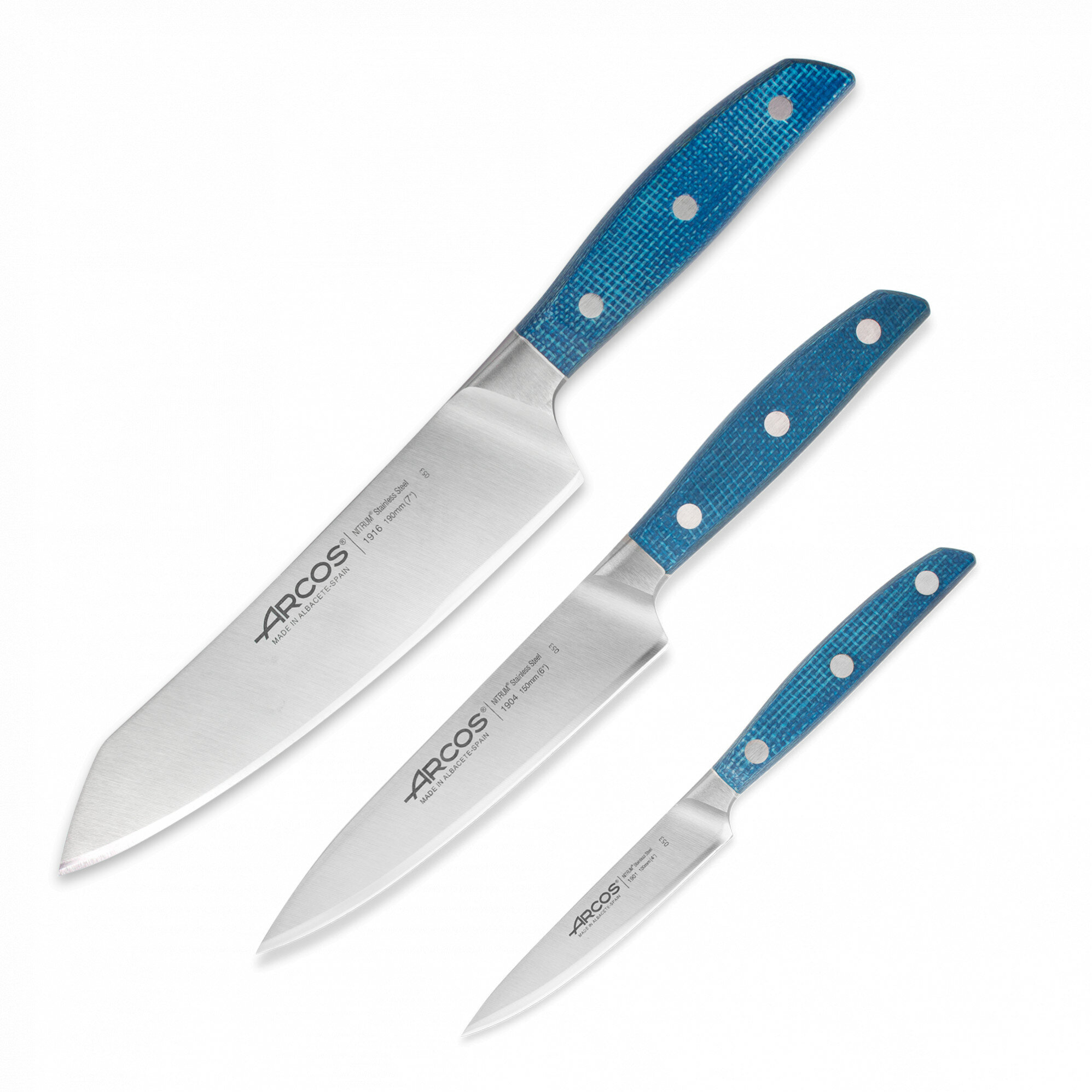Набор ножей ARCOS "Brooklyn", нержавеющая сталь Nitrum, микарта