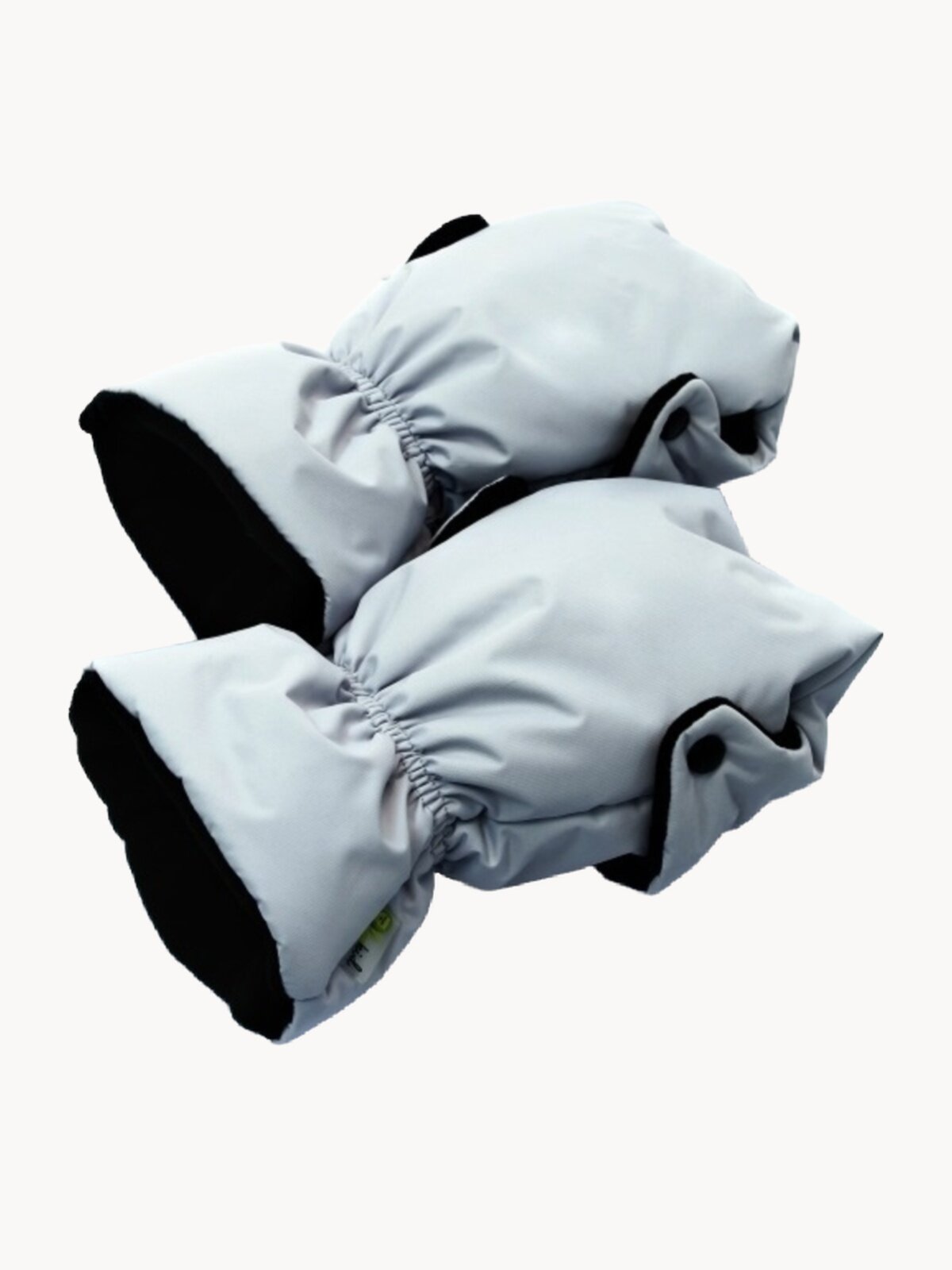 Муфта для рук на коляску и санки/ варежки флисовые/серый