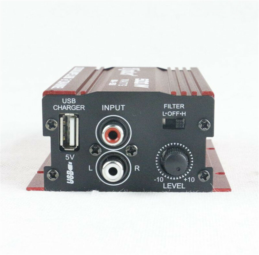 12V 500W Mini Hi-Fi 2-Канальный Автомобильный Стереоусилитель Звука Amp Сабвуфер