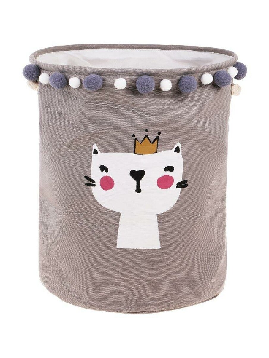 Корзина для игрушек, 35х40 см, текстиль, ручки, милый дизайн, для хранения малышу