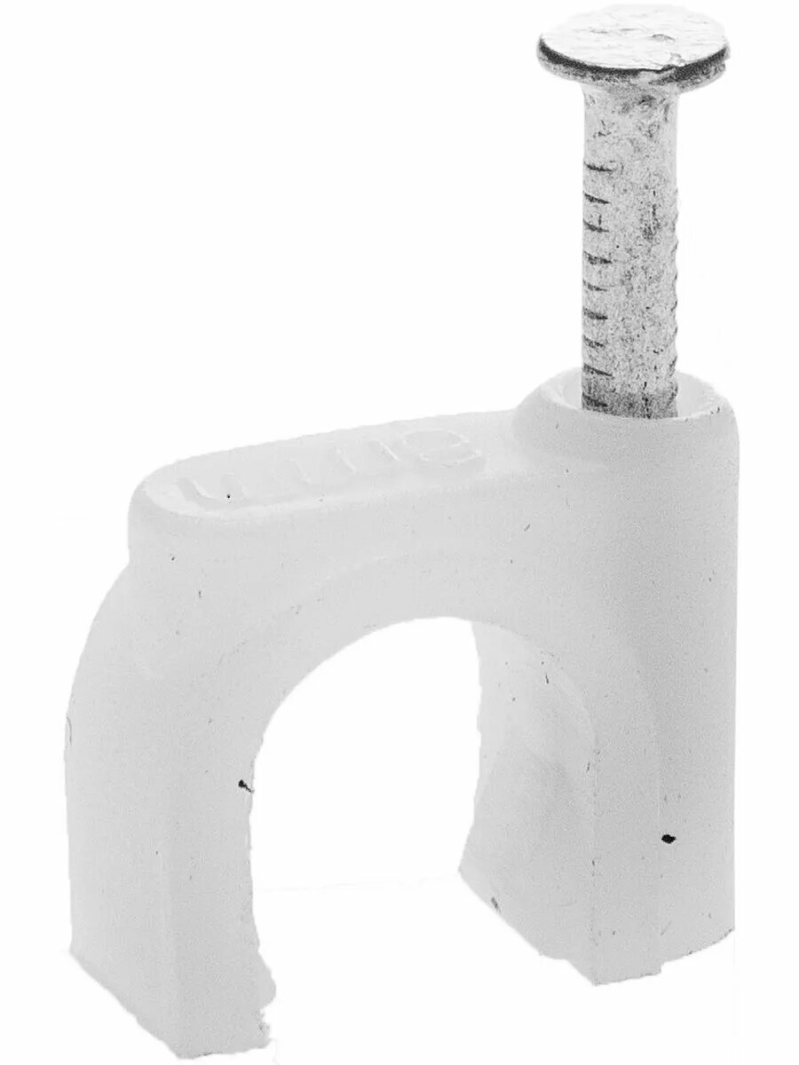 4 мм, 100 шт, скоба-держатель для круглого кабеля с оцинков