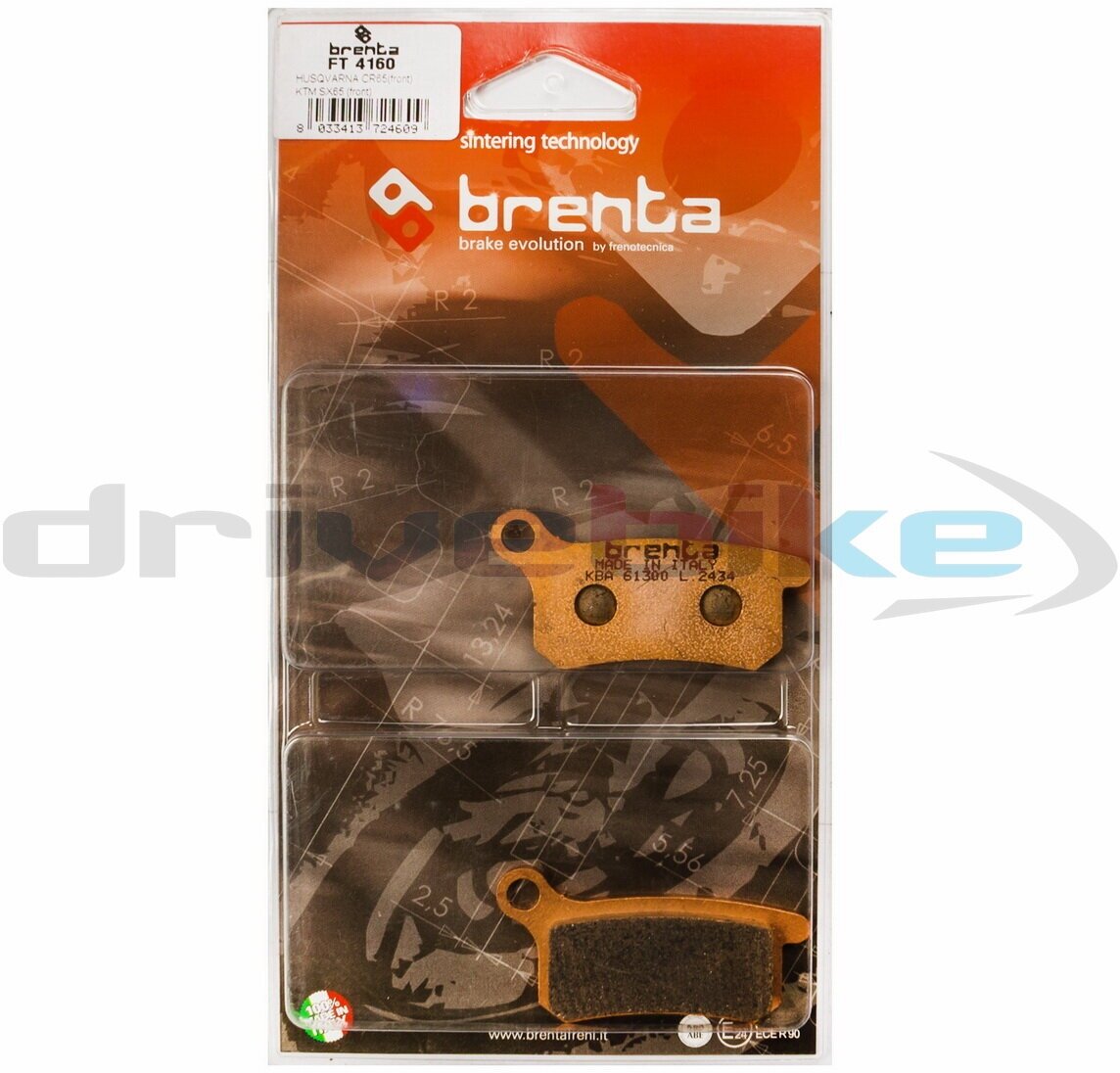 BRENTA Тормозные колодки FT 4160 Sintered