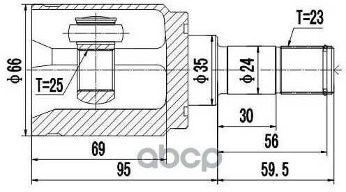 ШРУС ШРУС внутренний HONDA ACCORD CL (02--08) Zikmar арт. Z87904R
