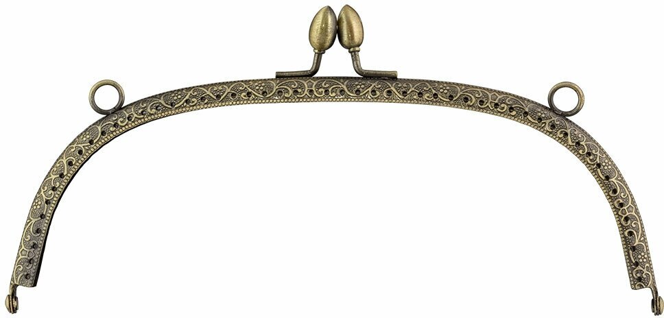 Gamma FER-09 Застежка для сумки "фермуар" 20.5 x 7.5 см 5х1 шт. №02 под состаренную бронзу