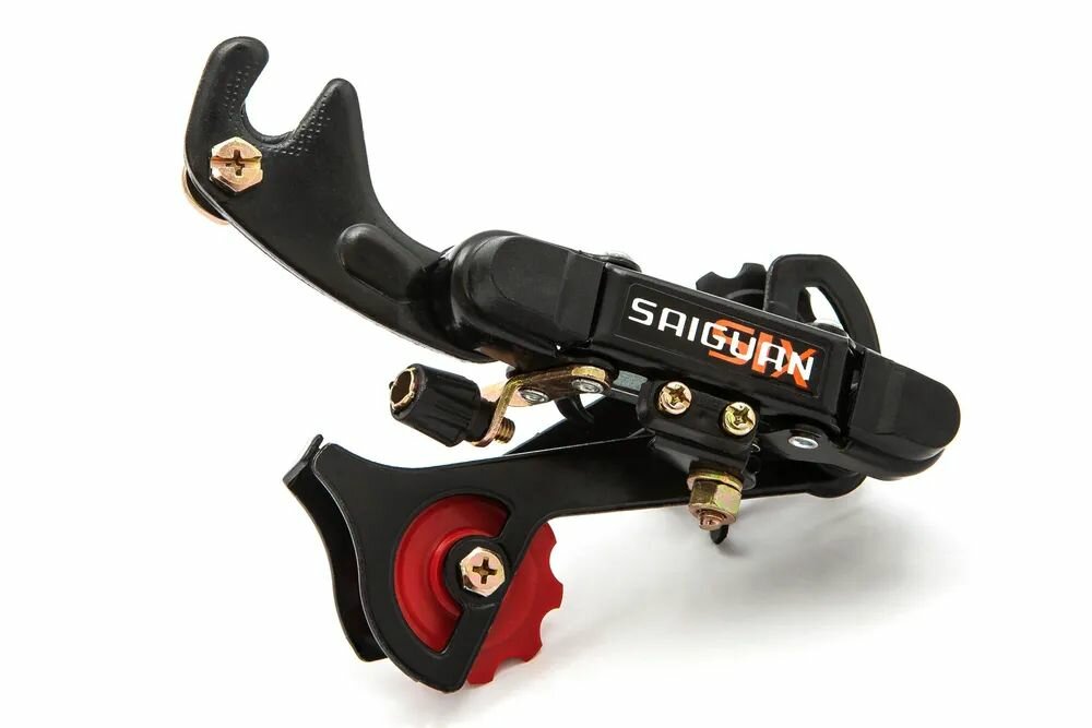 Переключатель задний SAIGUAN HG-18, под гайку, длинная лапка