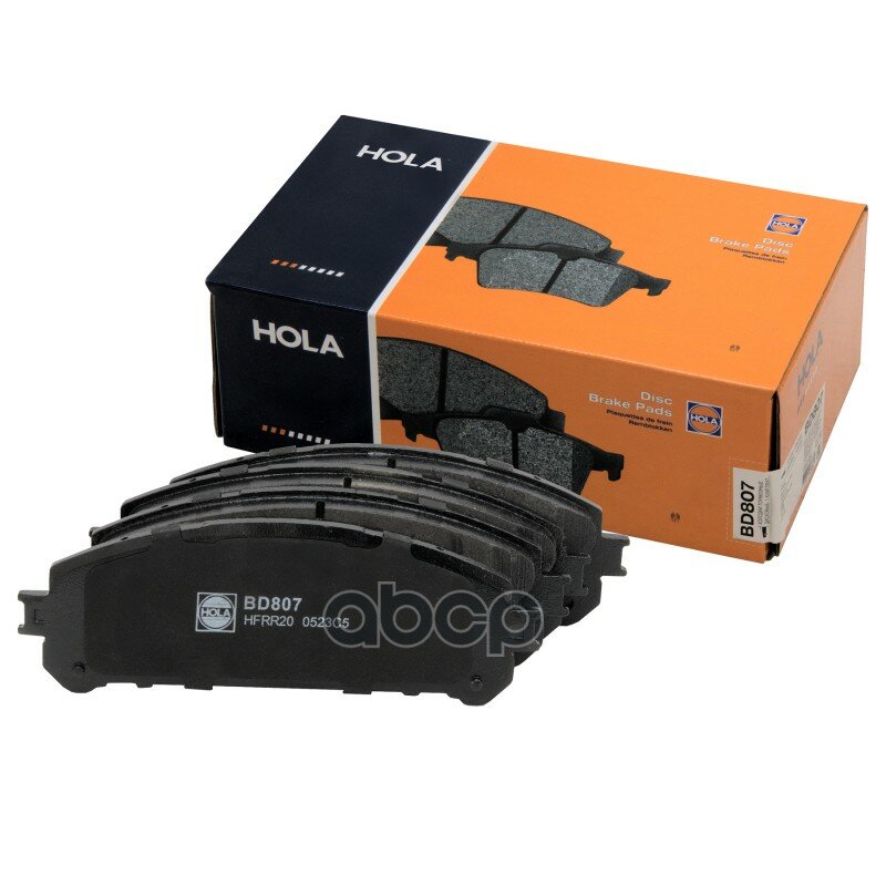 Тормозные колодки дисковые HOLA арт. BD807