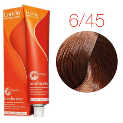 Londa Color инт. тонирование, 6/45 темный блонд медно-красный, 60мл