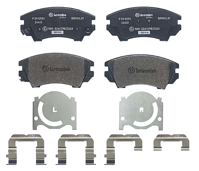 BREMBO P 59 055X колодки тормозные дисковые bentley flying spur (4w_) 03 / 13- / buick (sgm) gl8 I (cu2) 07 / 05-12 / 16 /