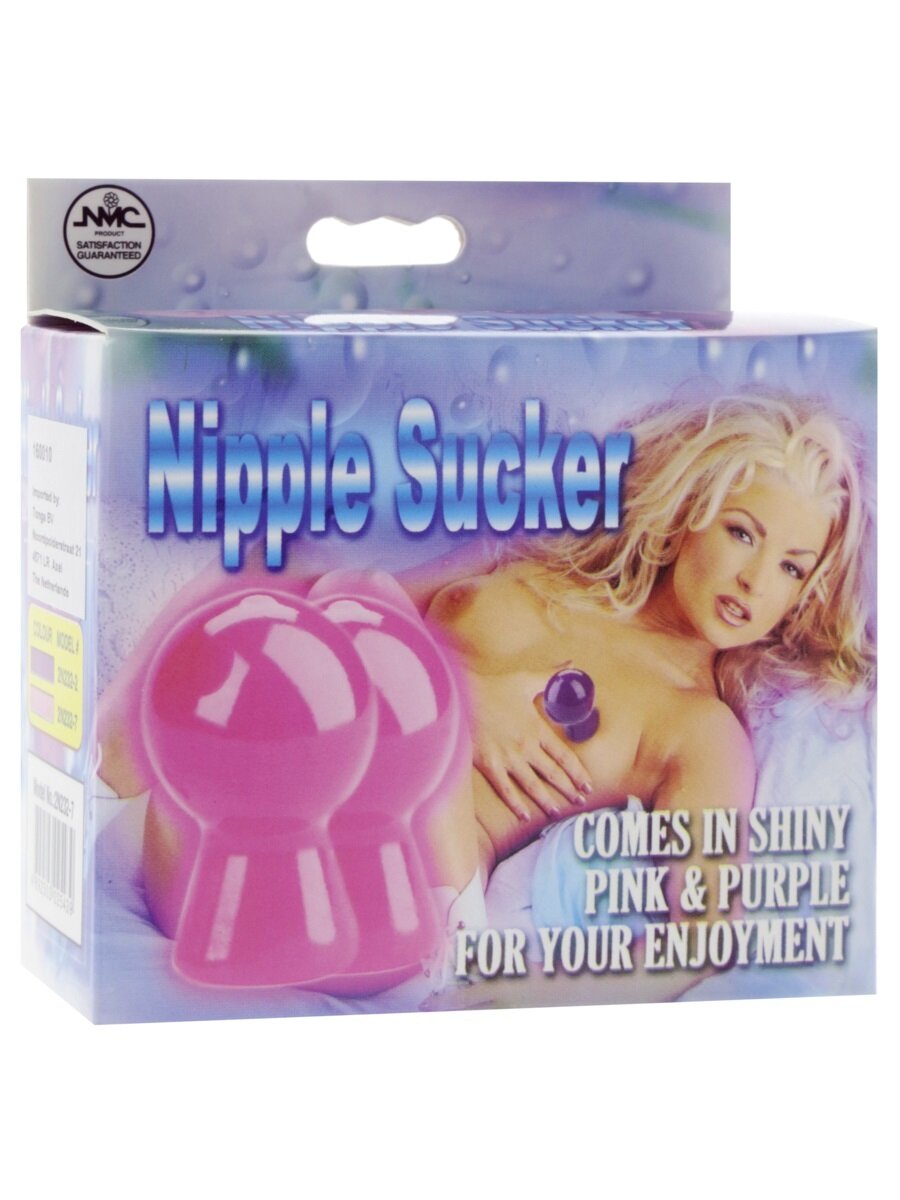 Вакуумные стимуляторы для сосков "NIPPLE SUCKER PAIR IN SHINY PURPLE" 2шт