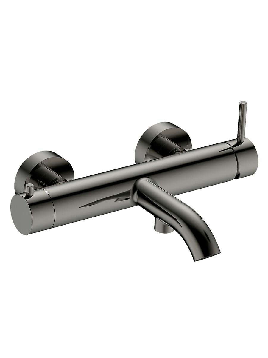 Смеситель для ванны, метал Gun metal, AQUAme AQM6212GM Siena