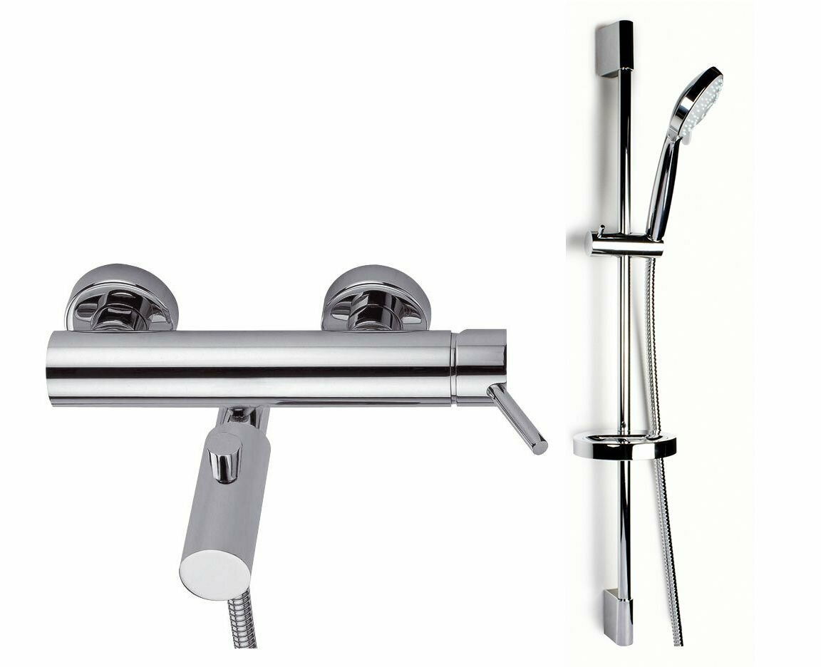 Комплект: Смеситель для ванны-душа CAIMAN URBAN + Душевой гарнитур 82 см.