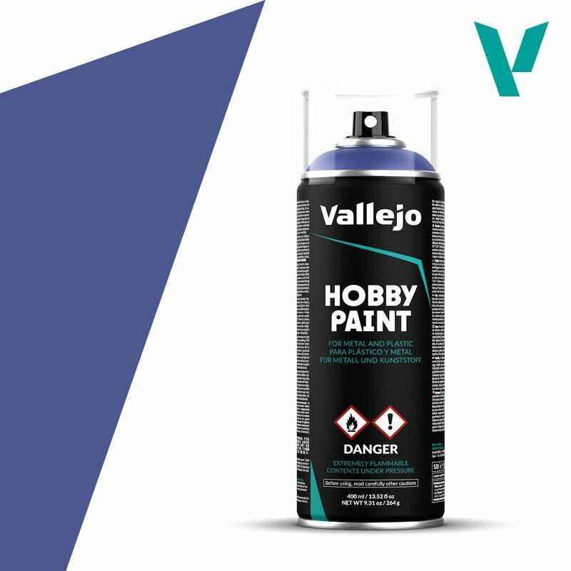 Аэрозольная грунтовка Vallejo серии Aerosol - Ultramarine Blue 28017 (400 мл)