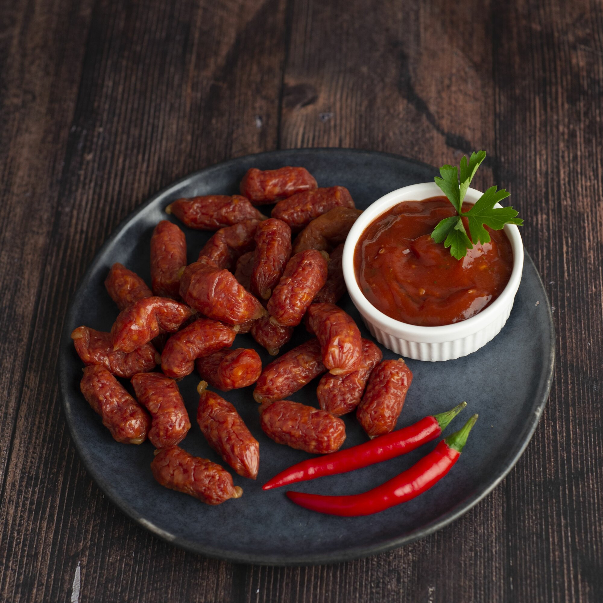 Колбаски сырокопченые Фома Лукич с перцем Чили пиколини 500 гр.