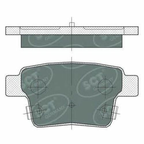 Колодки тормозные дисковые Sct sp375