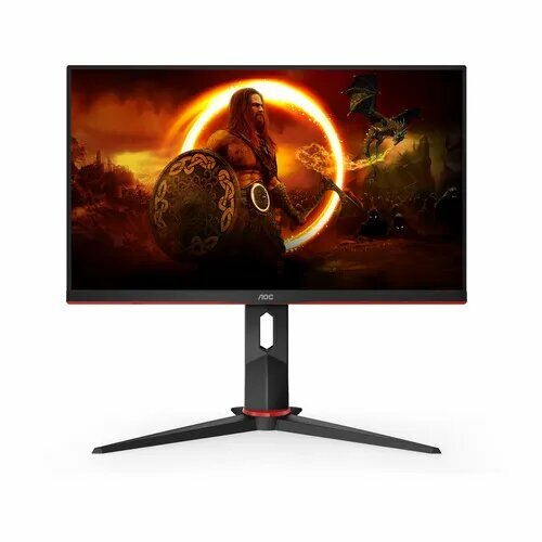 23.8" Монитор AOC Gaming 24G2SP, 1920x1080, IPS, 165Гц, 2хHDMI, 1хDP, черный/красный [24g2sp/bk]
