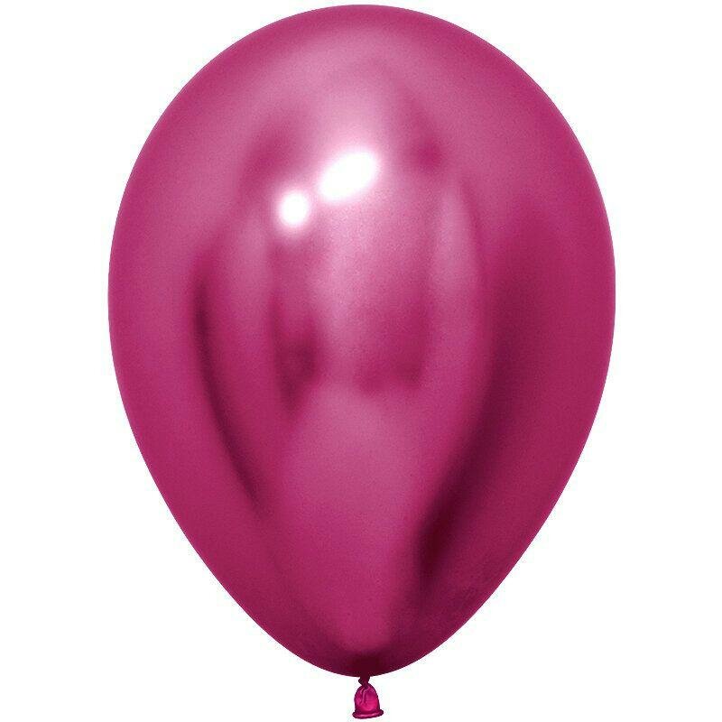 Шар (5'/13 см) Reflex, Зеркальный блеск, Фуше (912), хром, 50 шт.