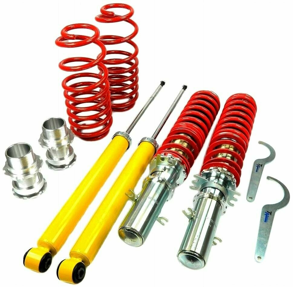 Винтовая подвеска Audi A3 8L, Skoda Octavia 1U, VW Golf 4 Bora New Beetle c передним приводом койловеры с регулировкой высоты TA Technix EVOGWVW04/1