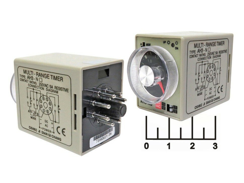 Реле ~220V AH3-NB 3сек-30мин