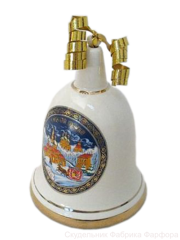 Колокольчик большой (бел, Праздник Р. Х. цв, отводка золотом)