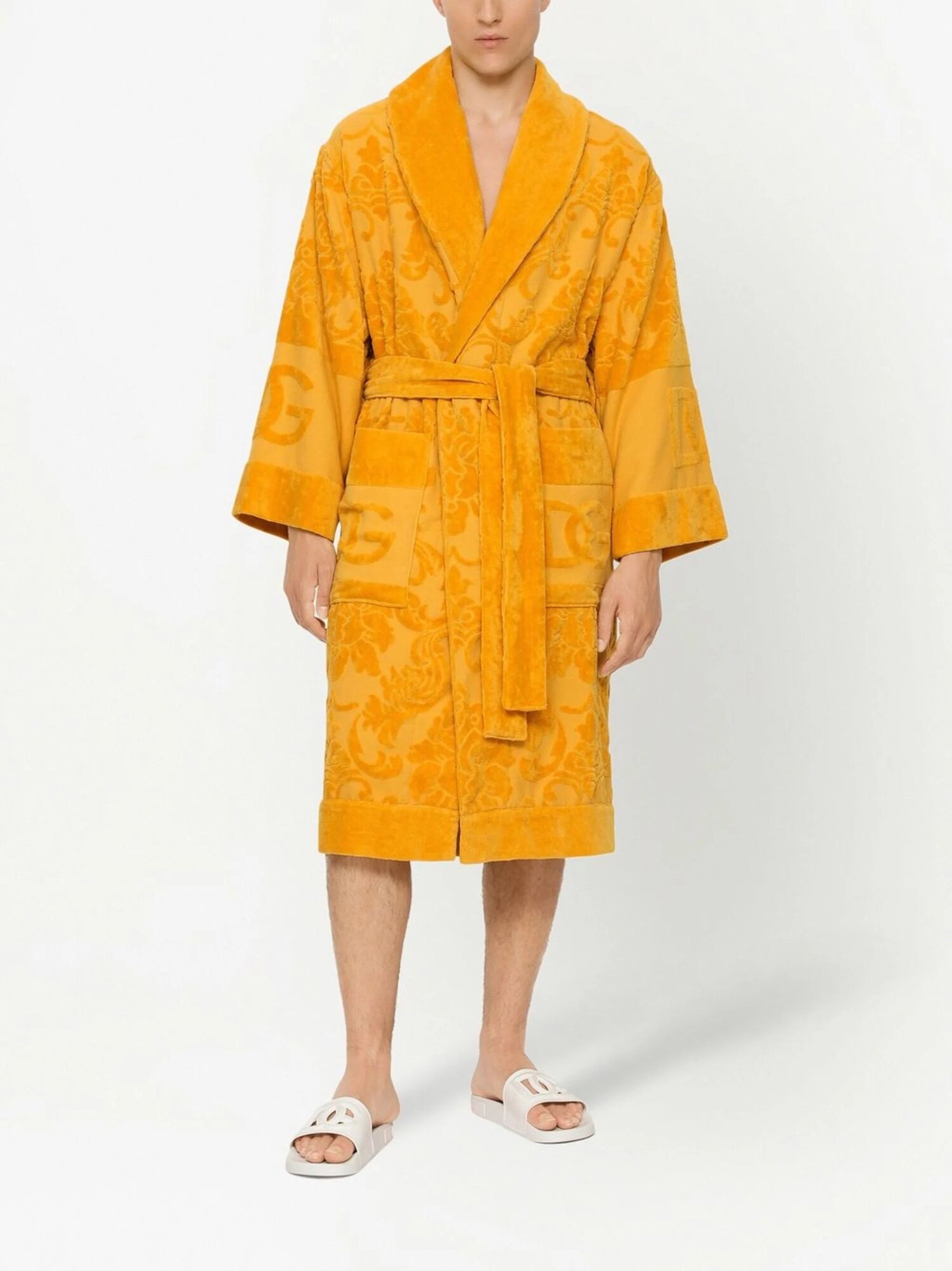Халат DOLCE & GABBANA, размер 4, orange — фото 1