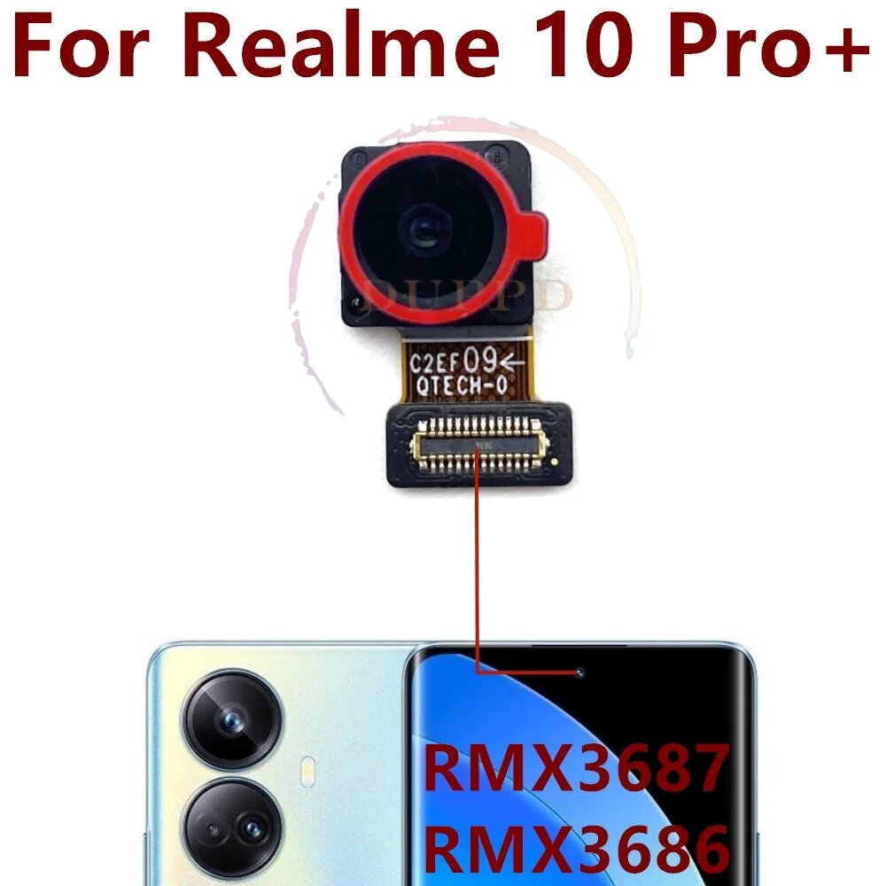 Задняя камера для Realme 10 Pro + 10Pro RMX3630 оригинальный модуль Mian для 10 Pro plus Front