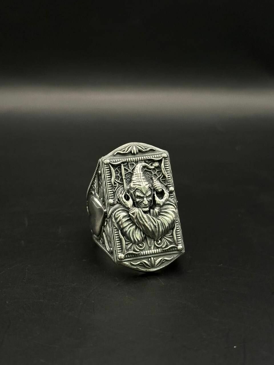 Печатка, серебро, 925 проба, чернение