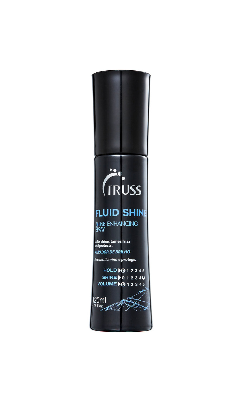 Спрей для волос TRUSS Professional Fluid Shine120ml, блеск, против пушения, для вьющихся и тусклых волос. — фото 1